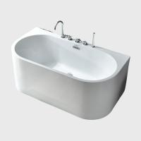 China Small Freestanding Bathtub Against Wall Pedestal Tub Soaking 60x30 for sale