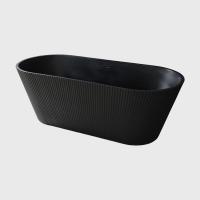 China Back To Wall Slipper Pedestal Tub Freestanding White Acrylic Bathtub 59 X 30 for sale