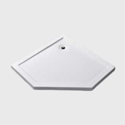 China Alkali Free Fiberglass Slate Shower Tray Base Solid Surface Shower Pans For Bathroom for sale