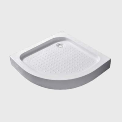 China OEM Acrylic Single Shower Corner Shower Base Rectangular Triangle For Bathroom Hotel for sale