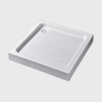 China Custom Square White Acrylic 1200 X 700 Shower Tray Pans Anti Slip Cracking for sale