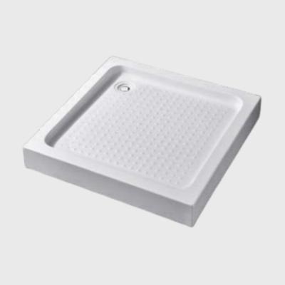 China Custom Square White Acrylic 1200 X 700 Shower Tray Pans Anti Slip Cracking for sale