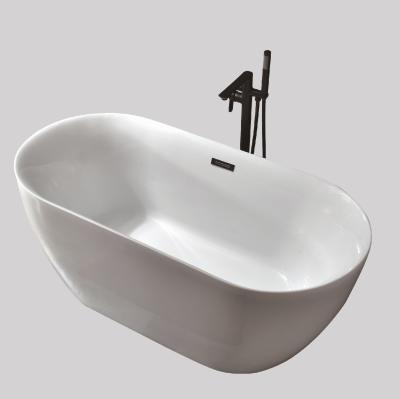 China Acrylic Bathtub Modern Design Freestanding Bath Tub White Free Standing Alone Soaking whirlpool Tub for sale
