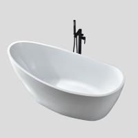 China 1800mm Oval Acrylic Drop In Bathtubs Whirlpools Freestanding Soaking for sale