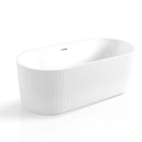 China Seamless Bonding White Acrylic Alcove Bathtub Free Standing 72x42 for sale