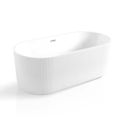 China Seamless Bonding White Acrylic Alcove Bathtub Free Standing 72x42 for sale