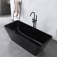 China Thermoplastic Acrylic Black Corner Bathtub Spa Heat Retention For Rehabilitation for sale