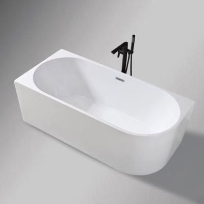 China ODM Indoor Oval Jetted Freestanding Small Soaking Tub Corner Right anti yellowing for sale