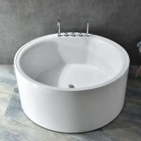 China Round Seamless Bonding Acrylic Free Standing Bathtubs Stain Resistant for sale