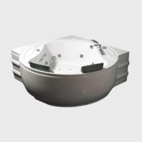 China Alkali Free Fiberglass Custom Freestanding Bathtub Whirlpool Bubble Air Massage for sale