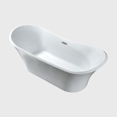 China Hotel Relaxation Freestanding Slipper Bath Oval Small Big Size Floor Mounted for sale