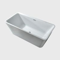 China 60 Inch Acrylic Freestanding Bathtub with 60 Gallon Capacity for 1-2 Person Spa-like Experience for sale