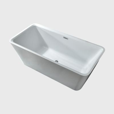 China 60 Inch Acrylic Freestanding Bathtub with 60 Gallon Capacity for 1-2 Person Spa-like Experience for sale