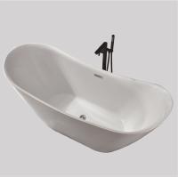 China Freestanding Bathroom Bathing Acrylic Slipper Bath Movable Single Person for sale