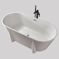 China Customized Acrylic Free Standing Bathtubs Freestanding Jetted Soaking Tub for sale
