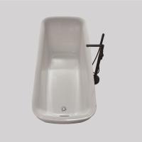 China Artificial Solid Stone Acrylic Bathtub Freestanding Soaking Bathtub for Bathroom Hotel for sale