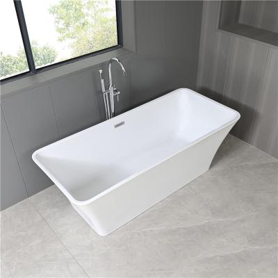 China Custom Modern White Acrylic Free Standing Bathtubs For Hotel Home Bathroom for sale