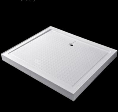 China High Quality Corner Drainer Shower Tray Rectangle White Acrylic Shower Base for sale