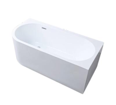 China Non Toxic Indoor Acrylic Free Standing Bathtubs Corner Left 60 Inch OEM for sale