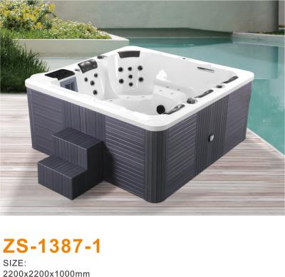 China Modern Design Acrylic Freestanding Hydromassage Bathtub With Integrated LED Chromatherapy Lighting And Smart Control for sale