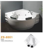 China High Efficiency Acrylic Freestanding Jetted Tub For Luxury Villas Boutique Hotels Easy Clean for sale