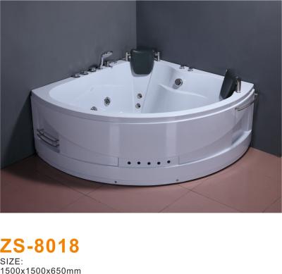 China Sleek Acrylic Freestanding Combination Tub With Air & Water Jets For High-End Bathroom Renovations for sale