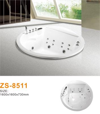 China Luxury Boutique Hotel Acrylic Freestanding Whirlpool Bathtub with Integrated Bluetooth Sound System for sale