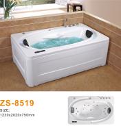 China Luxury Boutique Hotel Acrylic Freestanding Whirlpool Bathtub With Integrated Bluetooth Sound System for sale