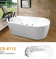 China Innovative Acrylic Freestanding Hydromassage Bathtub With Automatic Cleaning System for sale