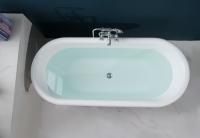 China Oval Freestanding Bathroom Solid Surface Acrylic Free Standing Bathtub for Wholesale for sale