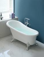 China 60 Inches Acrylic Freestanding Bathtub with 100 Lbs Weight and 1-2 Person Capacity for Modern Bathrooms for sale