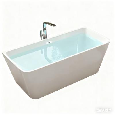 China Freestanding Acrylic Slipper Bathtub with 5-year Warranty, Easy Cleaning and Customizable Design for Modern Bathrooms for sale