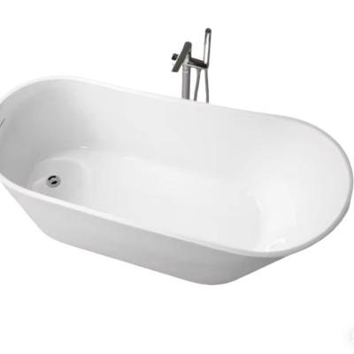 China 1500x750x720mm Smooth Surface Acrylic Slipper Bathtub with Anti-Slip Bottom and Fiberglass Reinforcement for sale