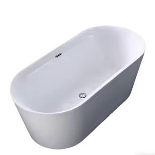 China Freestanding Acrylic Slipper Bathtub with Anti-slip Bottom 1500x750x720mm and 5-year Warranty for sale