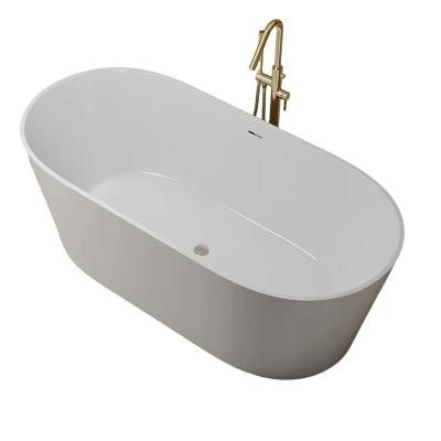 China Customizable Acrylic Free Standing Bathtub with 5-year Warranty and Smooth Surface in 1500x750x720mm Size for sale