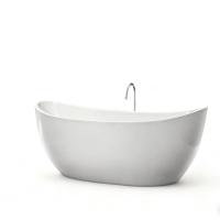 China 1500x750x720mm Customizable Size Acrylic Free Standing Bathtub with Seamless Bonding and Fiberglass Reinforcement for sale