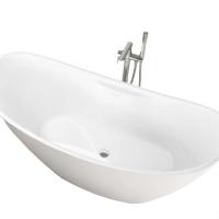 China White Acrylic Free Standing Bathtub 1700x750x720mm with Seamless Bonding for Home and Hotel for sale