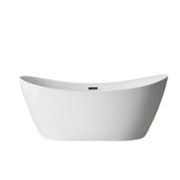 China White Acrylic Freestanding Bathtub 1700x750x720mm with Seamless Bonding for Modern Bathrooms for sale