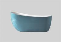 China Colorful Acrylic Free Standing Bathtubs crafted from durable acrylic material with customizable color options for hotel and home for sale