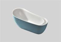 China Colorful Acrylic Free Standing Bathtubs crafted from durable acrylic material with customizable color options for hotel and home for sale