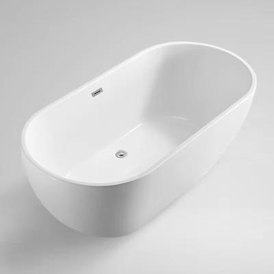 China Modern Seamless Bonding Acrylic Free Standing Bathtub with Whirlpool Massage 1700x750x720mm for Home and Hotel for sale