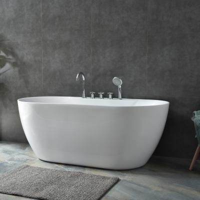 China Customizable Acrylic Free Standing Bathtubs designed with modern style durable acrylic and suitable for hotel and home bathroom for sale