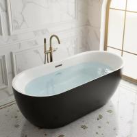 China Modern Freestanding Bath Tub Oval Bathtub for Indoor Soaking Factory Wholesale Home Bathroom Use Hotel Villa Project for sale