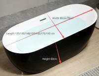 China Modern Freestanding Bath Tub Oval Bathtub for Indoor Soaking Factory Wholesale Home Bathroom Use Hotel Villa Project for sale