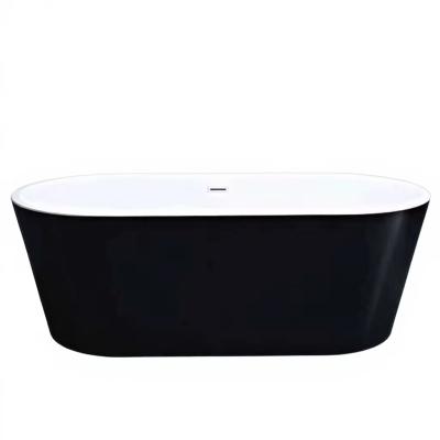 China Modern Contemporary Portable Acrylic Tubs Rectangle-shaped Freestanding Bath Tub for Soaking for Indoor Hotel Villa for sale