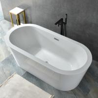 China Modern Customizable Colors Durable Acrylic Free Standing Bathtub for Hotel and Home Bathroom for sale