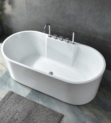 China Customizable Modern Design Durable Acrylic Free Standing Bathtub for Hotel and Home Bathrooms for sale