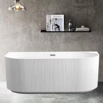 China 1500x750x720mm Acrylic Free Standing Bathtub with Multi-layer Composite and Anti-slip Bottom for Safety for sale