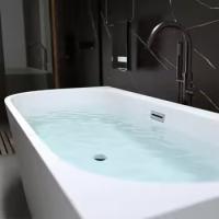 China Lightweight Durable Acrylic Free Standing Bathtub with Comfortable Design for Commercial and Residential Use for sale