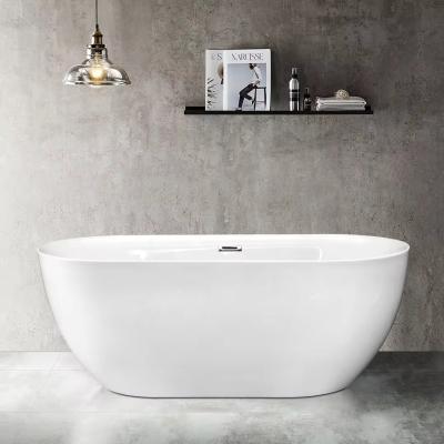 China Durable 1500x750x720mm Acrylic Free Standing Bathtub with Seamless Bonding and Fiberglass Reinforcement for sale